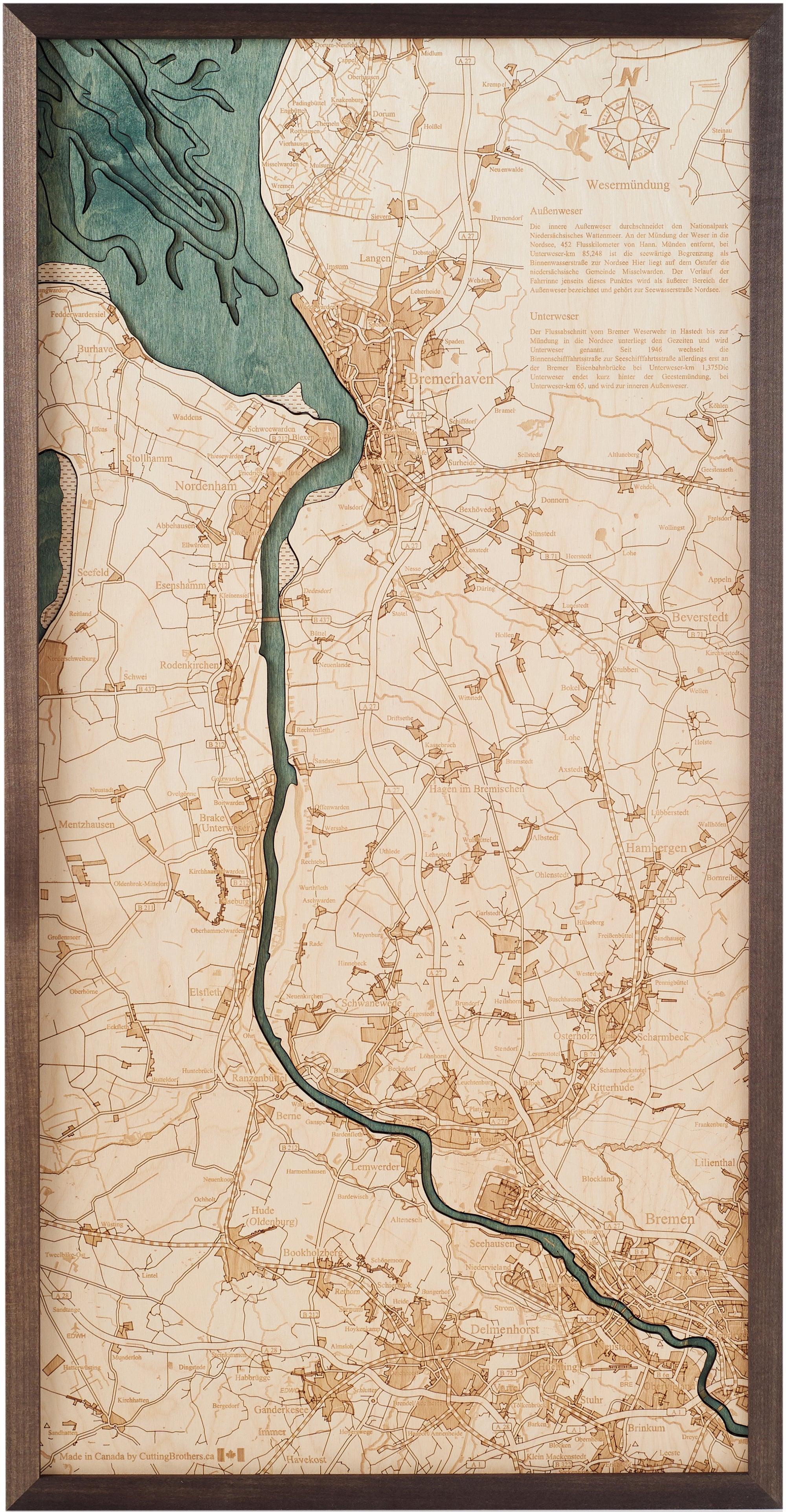 Weser River Map